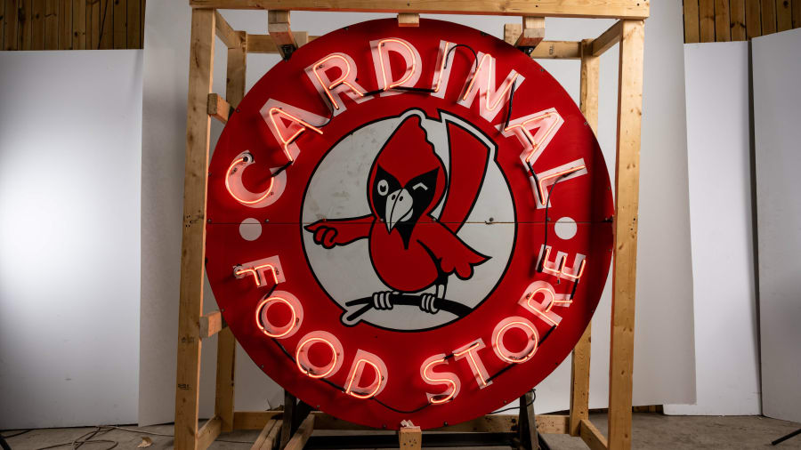 Cardinal Food Store Single-Sided Neon Sign at Indy 2022 as Z910 - Mecum ...