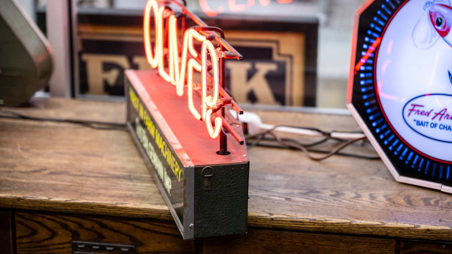 Oliver Single-Sided Neon Window Display at The World’s Largest Road Art ...