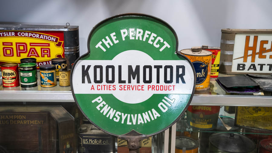 1930s KoolMotor Double-Sided Porcelain Curb Sign at The World’s Largest ...