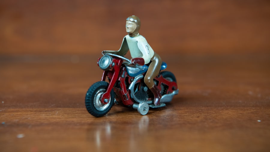 Wind-Up and Friction Powered Motorcycle Toys, Lot of 7 at From the John ...