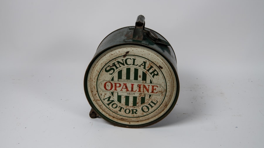 1920s Sinclair Opaline 5 Gallon Rocker Oil Can at Dallas 2023 as Z405 ...