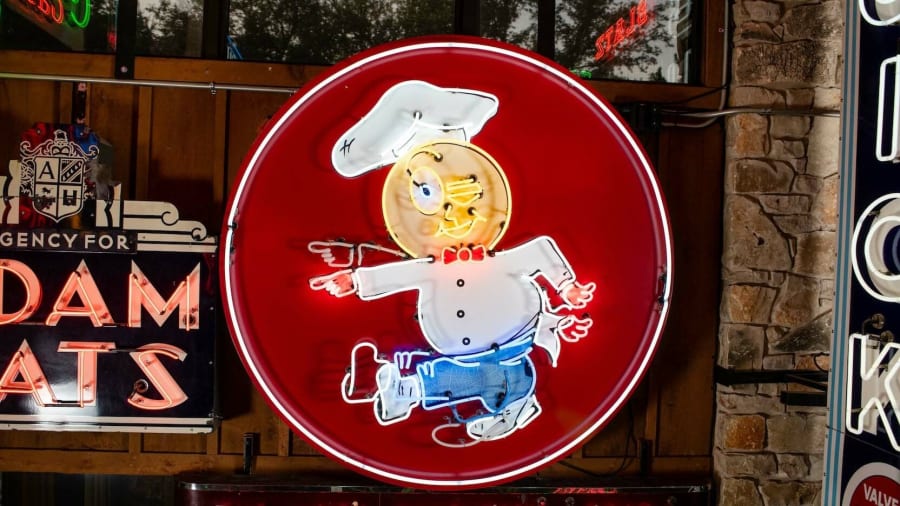 Speedee Mcdonald's Single-Sided Tin Animated Neon Sign at Glendale 2022 ...