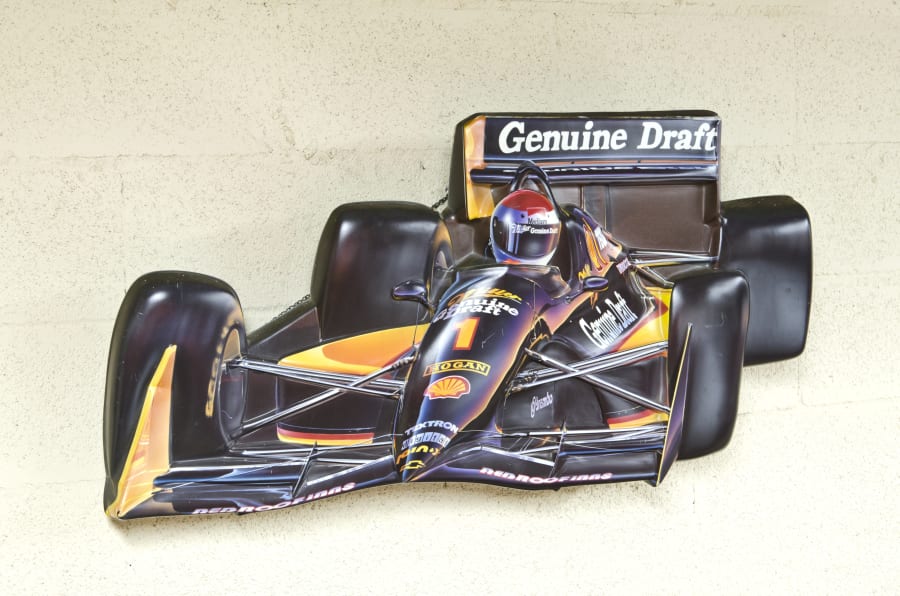 Race Car Sign at Fran and Ron Green's Verde Classics Museum Collection ...