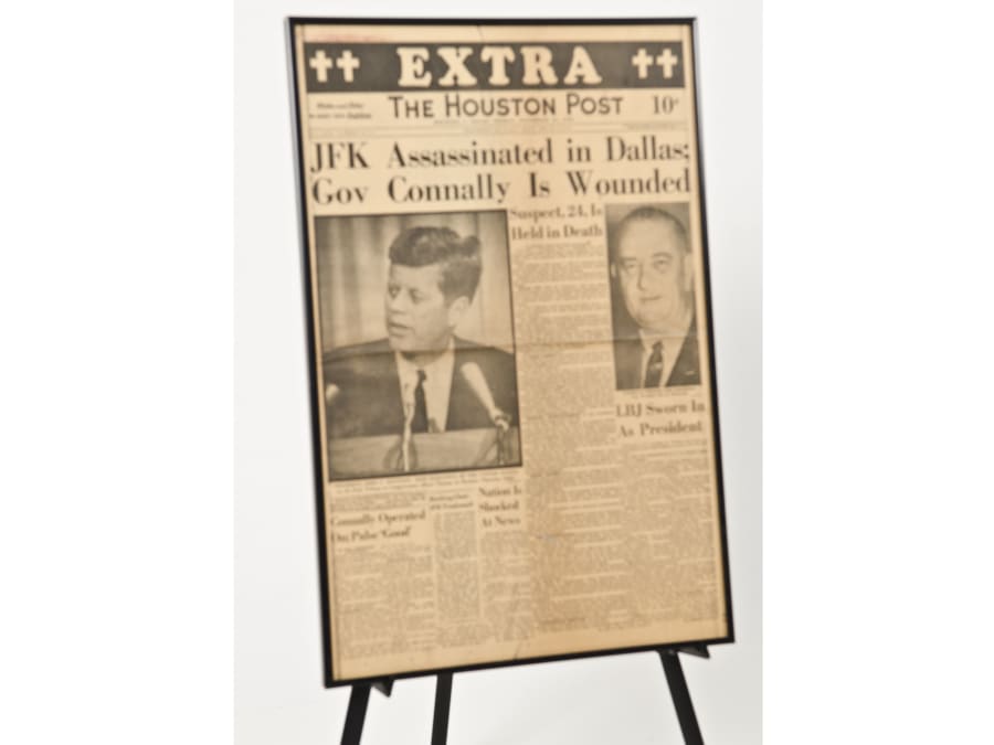 JFK Assassination Framed Article at Fran and Ron Green's Verde Classics ...