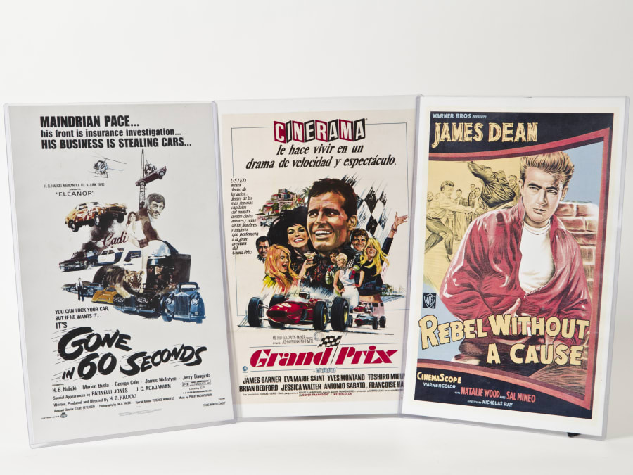 Racing Movie Posters at Fran and Ron Green's Verde Classics Museum ...