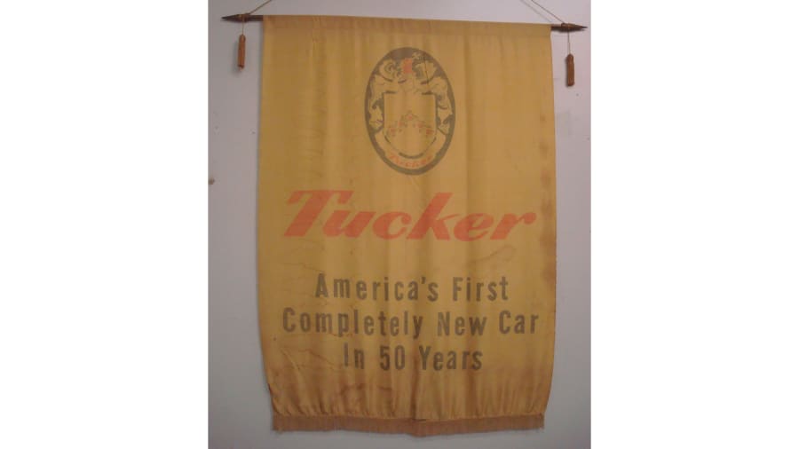 2 Rare 1948 Tucker Dealership Display Banners 36x51 for Sale at Auction ...