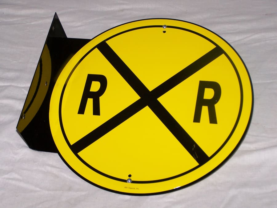 Rail Road Flange Sign at Kissimmee 2012 as Z114 - Mecum Auctions