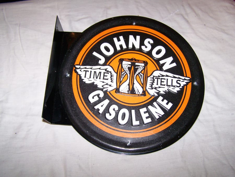 Johnson Gas Flange Sign for sale at Kissimmee 2012 as Z414 - Mecum Auctions