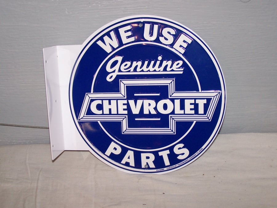 Chevrolet Parts Flange Sign at Kissimmee 2012 as Z513 - Mecum Auctions