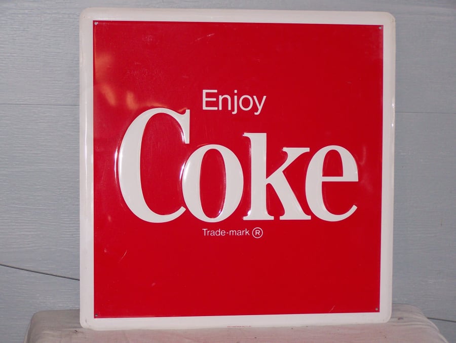 Coke Metal Sign at Kissimmee 2012 as Z621 - Mecum Auctions