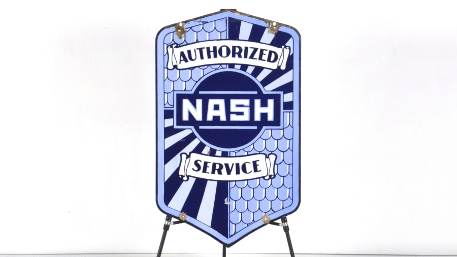 Nash Authorized Service Sign DSP 22x36 for Sale at Auction - Mecum Auctions