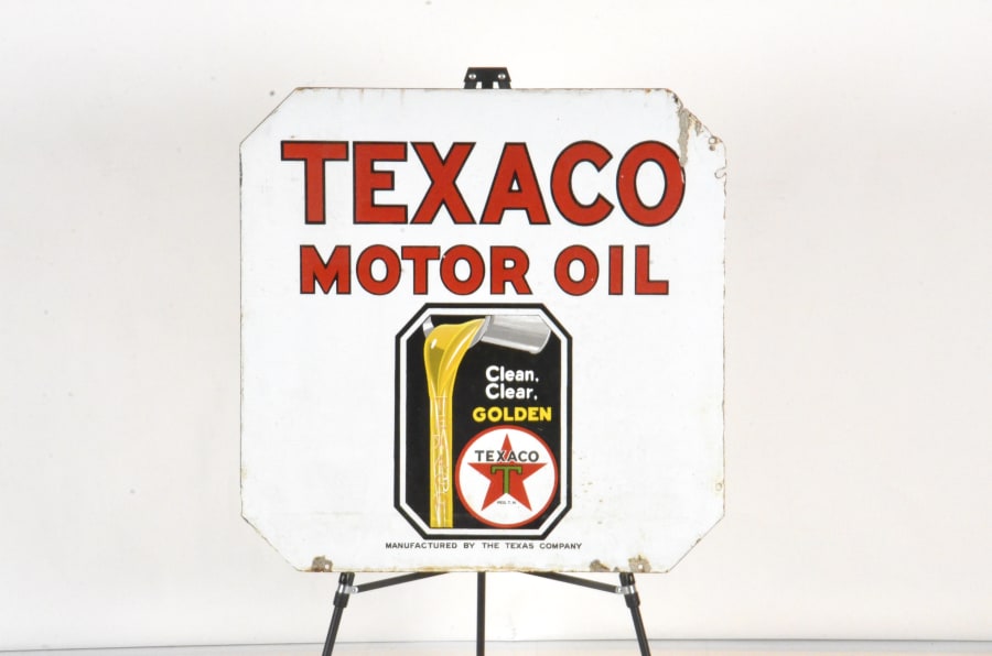 Texaco Motor Oil Sign DSP 30x30 at Kissimmee 2015 as M21 - Mecum Auctions