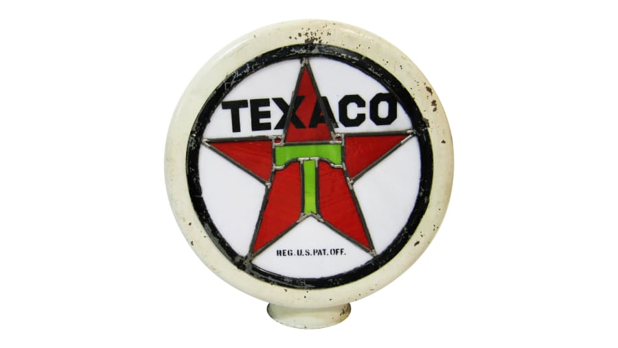 Texaco Stained Glass Gas Pump Globe 15x15 at Kissimmee 2016 as Z54 ...