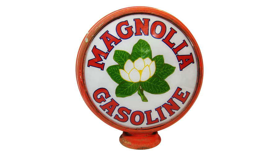 Magnolia Gasoline Gas Pump Globe for Sale at Auction - Mecum Auctions