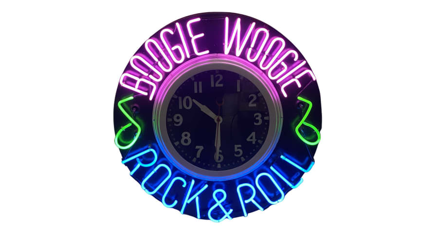 Boogie Woogie Neon Clock at Kissimmee 2023 as M593 - Mecum Auctions