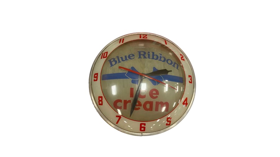Blue Ribbon Ice Cream Clock At Kissimmee 2023 As M597 Mecum Auctions Blue Ribbon Ice Cream Clock At Kissimmee 2023 As M597 Mecum Auctions