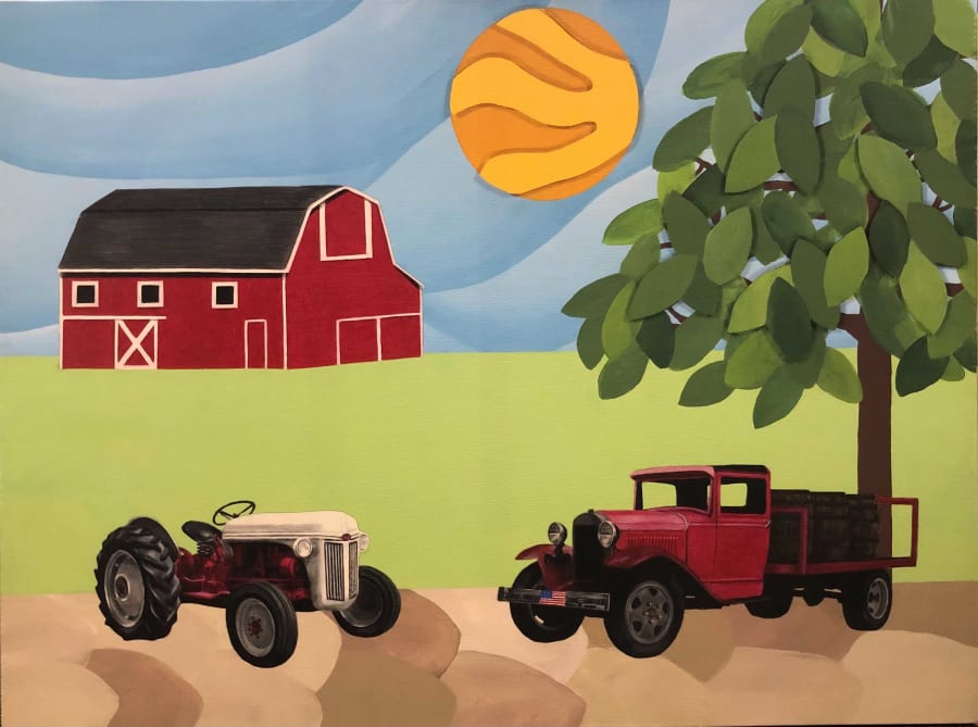 Farm Canvas Painting for Sale at Auction - Mecum Auctions