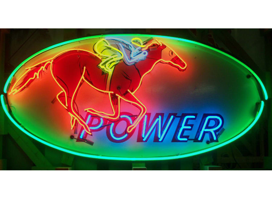 Gibble Gas Horse Power Neon Sign for sale at Houston 2012 as S270 ...