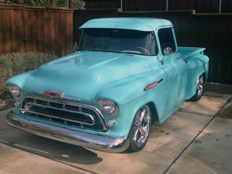 1957 Chevrolet Stepside Pickup at Houston 2013 as F50 - Mecum Auctions