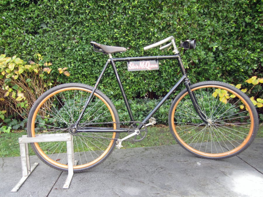 Steve McQueen Hendee & Nelson Silver King Bicycle at Santa Monica 2013 ...