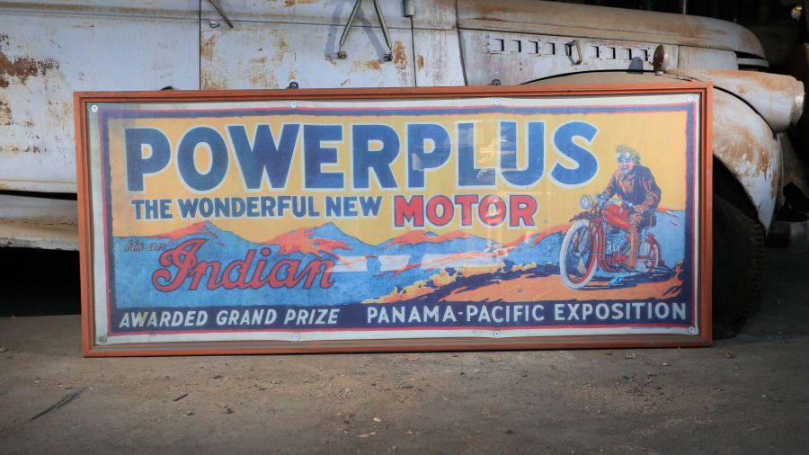 Indian Motorcycle Cloth Banner 87x37 for Sale at Auction - Mecum Auctions