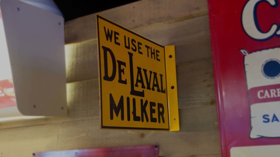 Delaval Milker Tin Flange Sign for Sale at Auction - Mecum Auctions