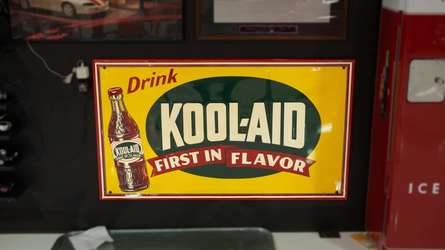 Kool-Aid Embossed Tin Sign at The Eddie Vannoy Collection 2020 as G496 ...