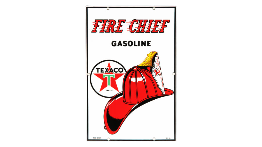 Lot Of 2 Texaco Fire Chief Pp Signs SSP at The Road Art Collection 2016 ...