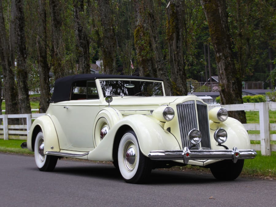 1937 Packard Twelve Victoria Convertible for Sale at Auction - Mecum ...
