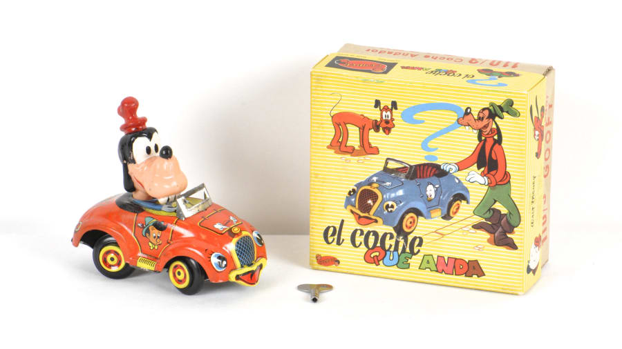 Goofy Car Tin Wind Up Toy at The Toy Auction 2014 as M408 - Mecum Auctions