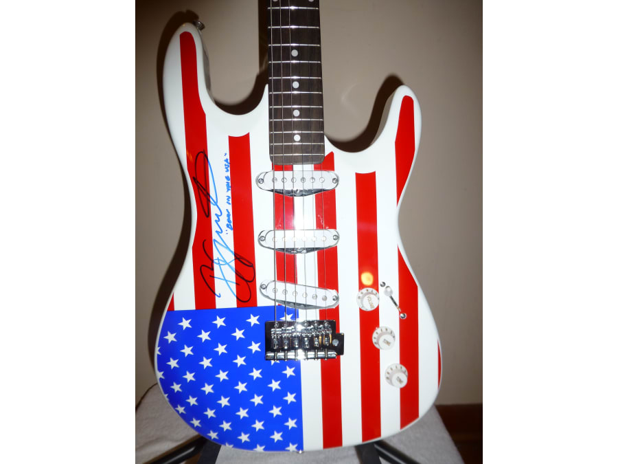 Bruce Springsteen Electric Guitar Signed at Anaheim 2013 as J54 - Mecum ...