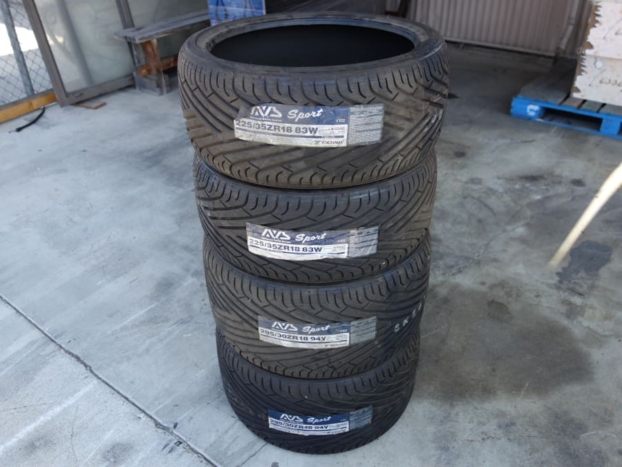 Set Of 18 Inch Yokohama AVS Tires at Anaheim 2013 as K23 - Mecum Auctions