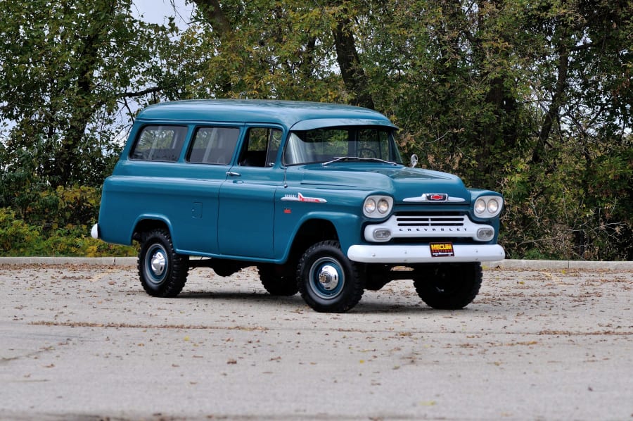 1958 Chevrolet Suburban at Anaheim 2013 as F182 - Mecum Auctions