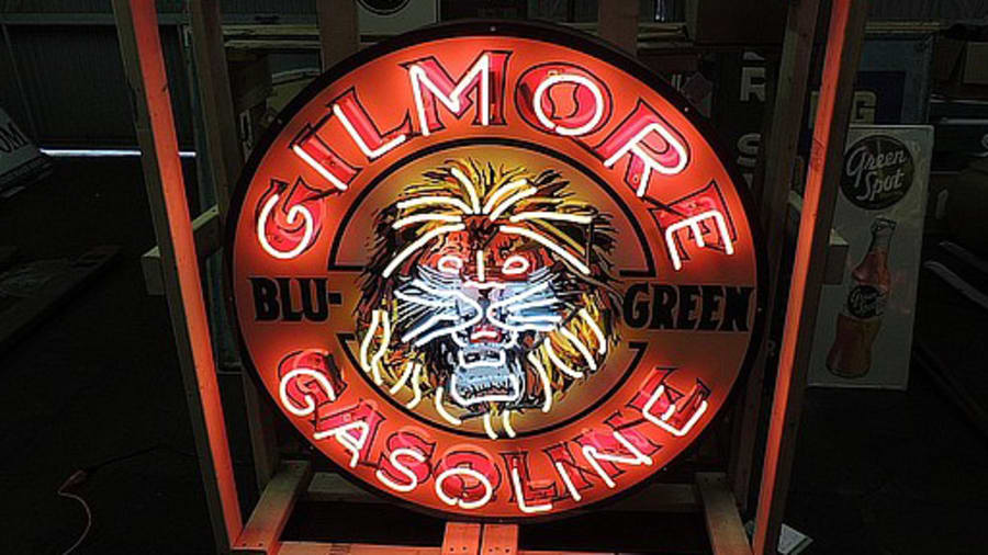 Gilmore Gasoline Neon Sign for Sale at Auction - Mecum Auctions