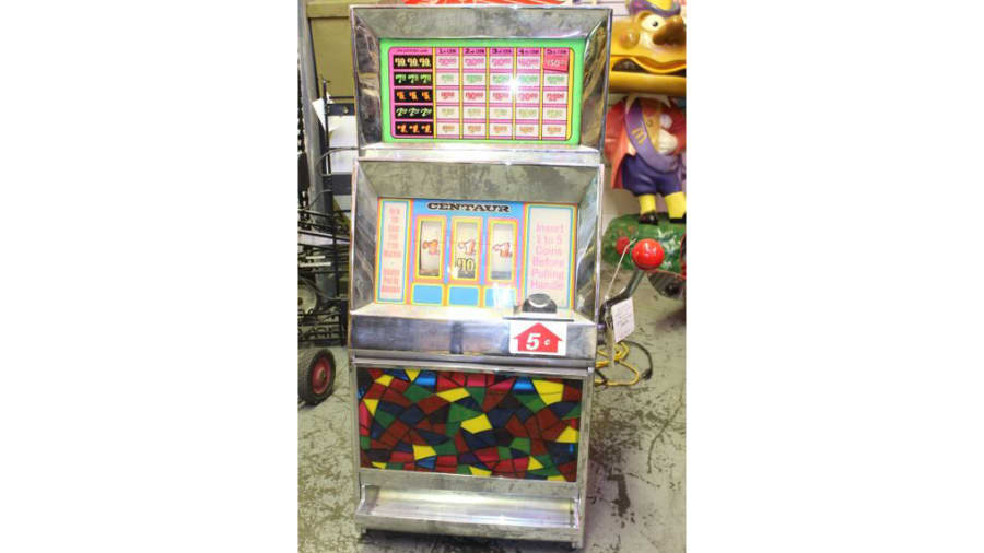 Vintage Centaur Five Cent Slot Machine 21x37x20 at Anaheim 2015 as J43 ...