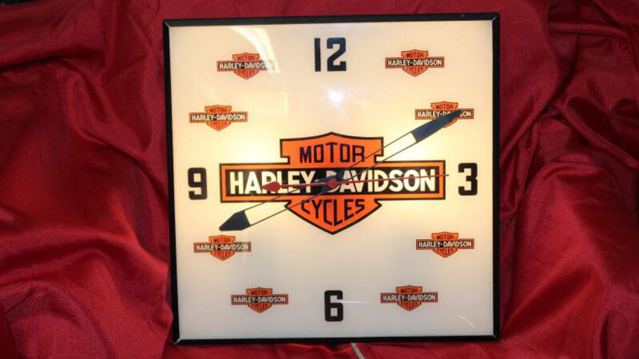 1977 Harley Davidson Pam Lighted Clock 15x15x5 at Anaheim 2015 as K74 ...