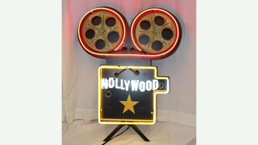 Hollywood Neon Light Up Display Sign 24x36x8 at Anaheim 2016 as H39 ...