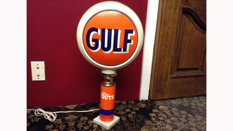 Gulf Gas Globe Table Lamp Advertising at Anaheim 2016 as J28 - Mecum ...