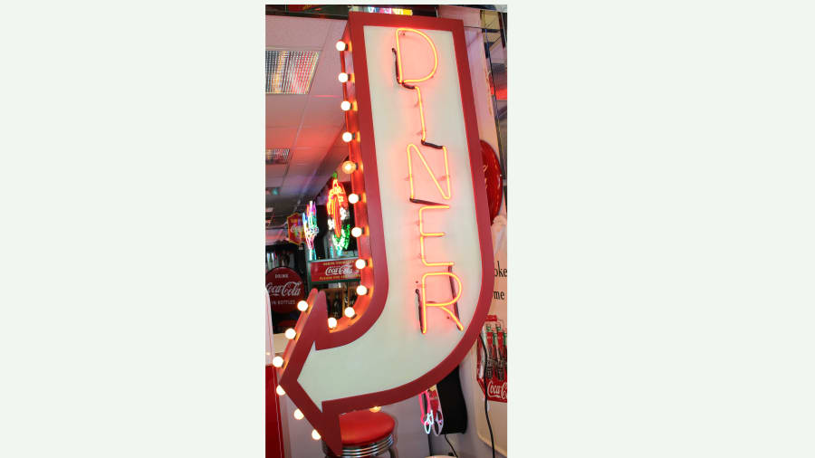 Diner Arrow Double Sided Neon Sign 29x56x12 at Anaheim 2016 as K28 ...