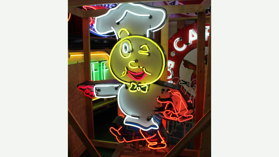 Original Speedee The Chef Neon Building Sign 54x70 at Anaheim 2016 as ...