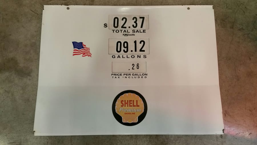 Porcelain Gas Pump Face Plate at Austin 2015 as J62 - Mecum Auctions