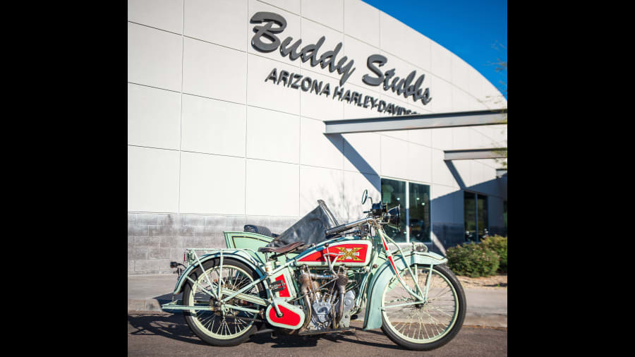 1915 Excelsior Twin Cylinder With Goulding Sidecar for sale at Phoenix ...