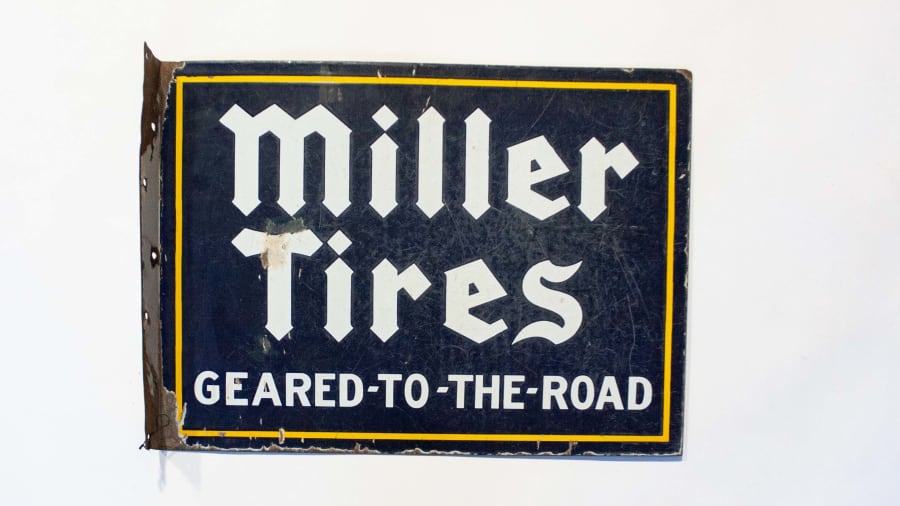 Miller Tires Double-Sided Porcelain Flange 24x18 at Glendale 2020 as ...