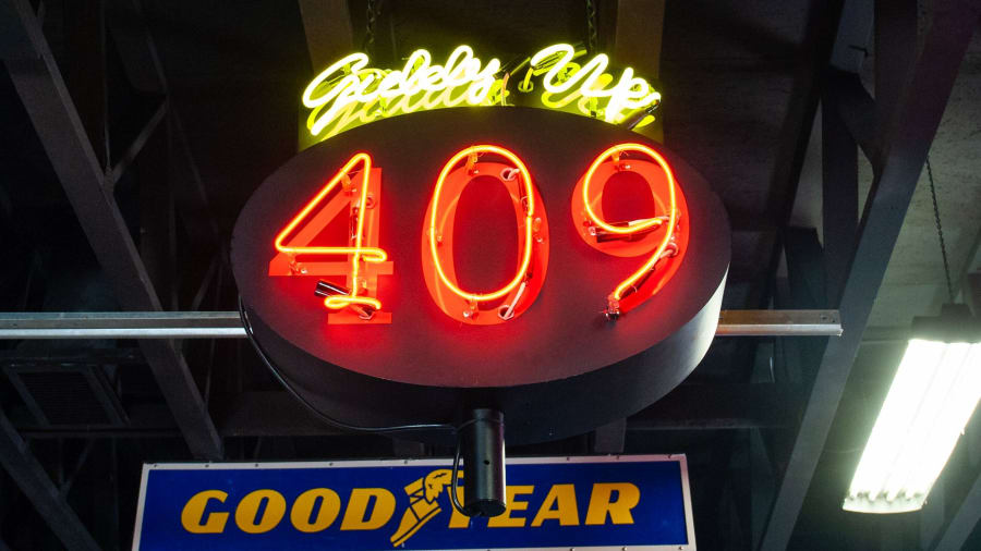 Giddy Up 409 Double-Sided Tin Neon Sign at Glendale 2022 as Z305 ...