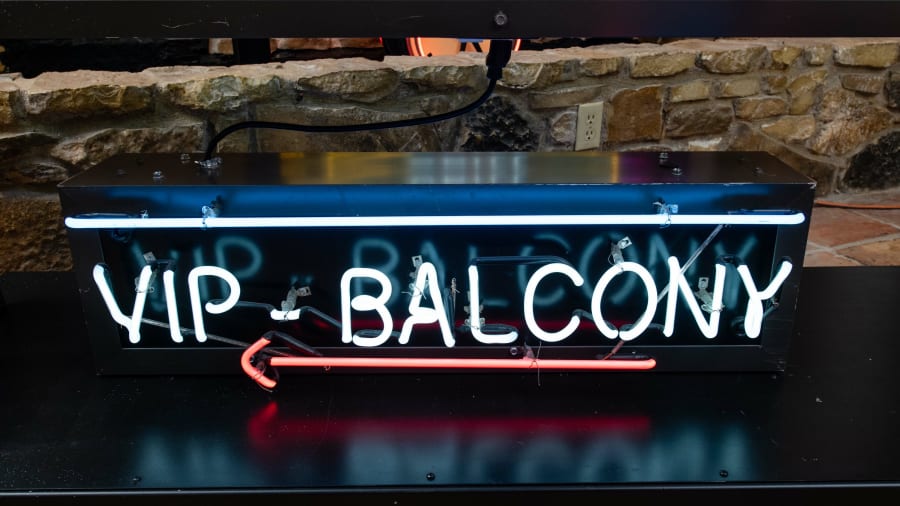 VIP Balcony and Arrow Double-Sided Plastic Neon Sign for sale at ...