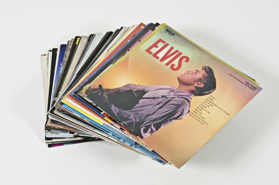 Elvis Album Collection at Fran and Ron Green's Verde Classics Museum ...
