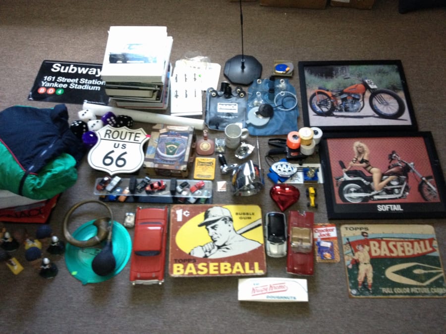 Car Spotlight Books Signs And Clothes at Fran and Ron Green's Verde ...