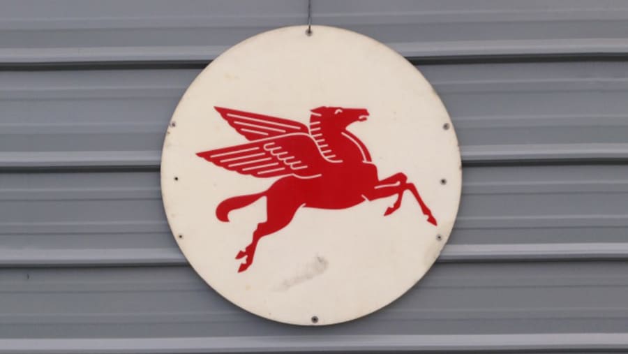 1970s Mobil Pegasus Sign 27in at Monterey 2014 as H38 - Mecum Auctions