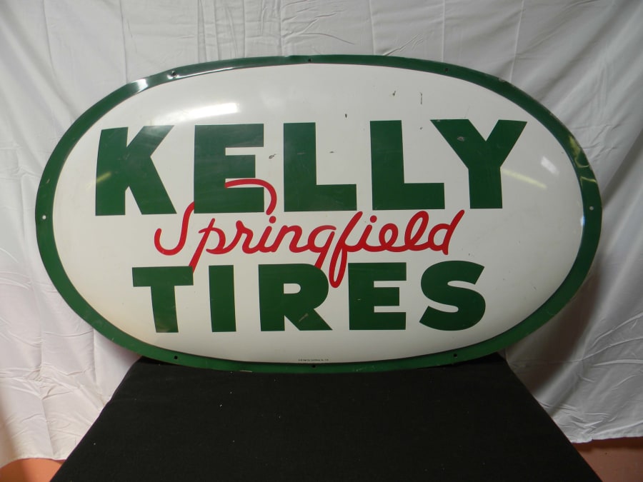 Kelly Springfield Tires Sign 30x48 at Monterey 2014 as K56 - Mecum Auctions
