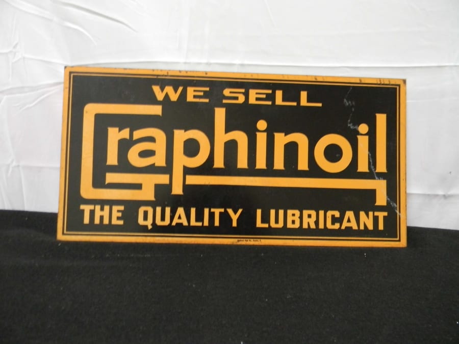 Graphinoil Lubricant Flange Sign 9x16 at Monterey 2014 as K60 - Mecum ...